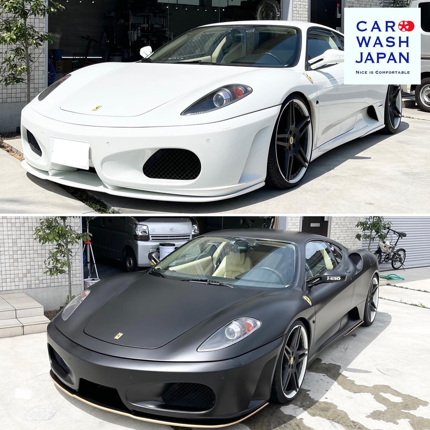 フェラーリF430のフルラッピング、完成編です。Ferrari F430 for full wrap final | CAR WASH ...